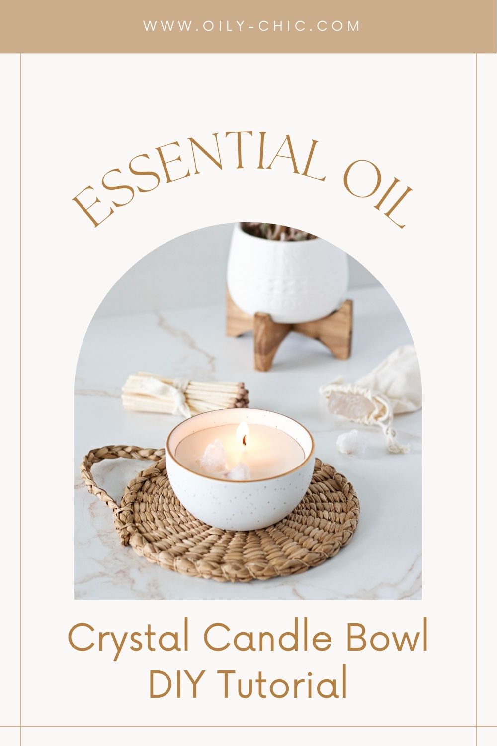 DIY Crystal Candle Bowl With Essential Oils