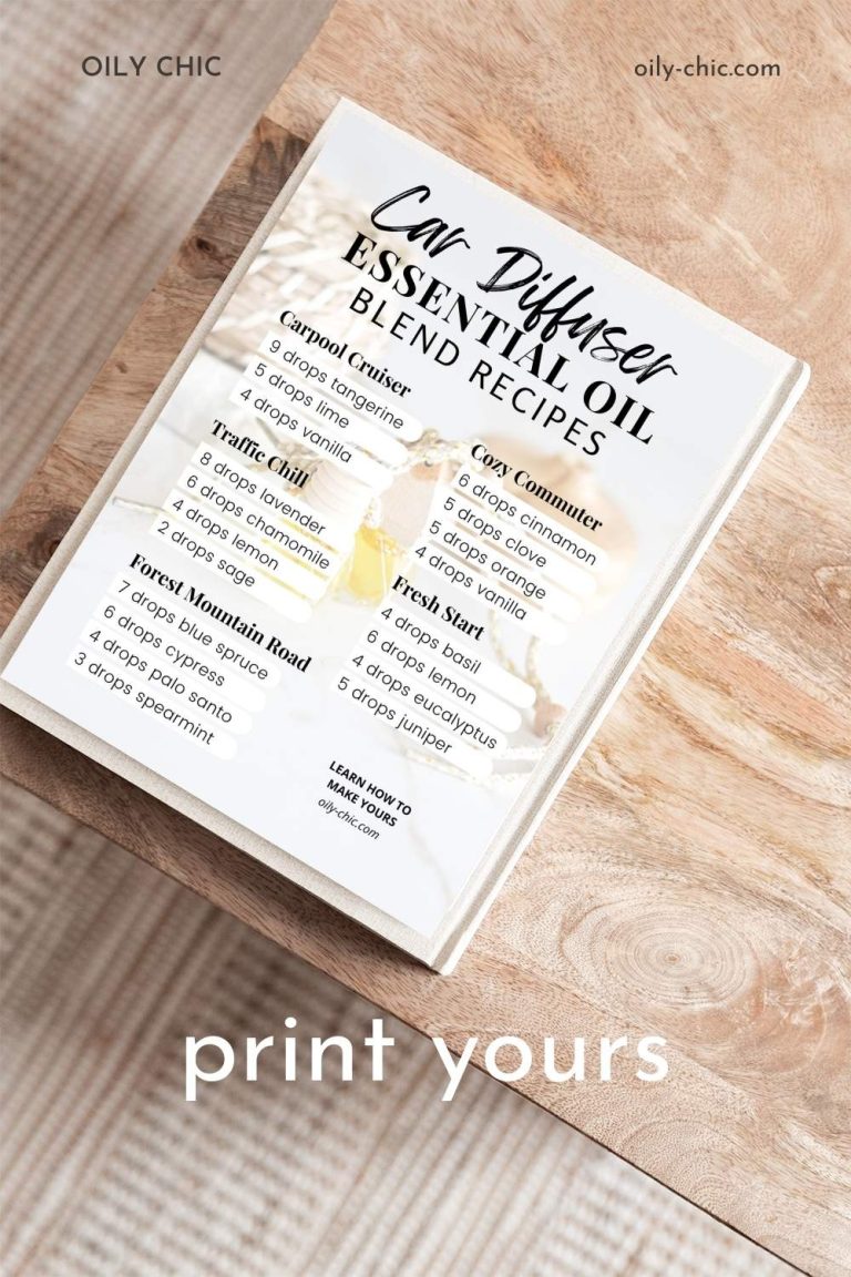 Easy Essential Oil Car Diffuser DIY